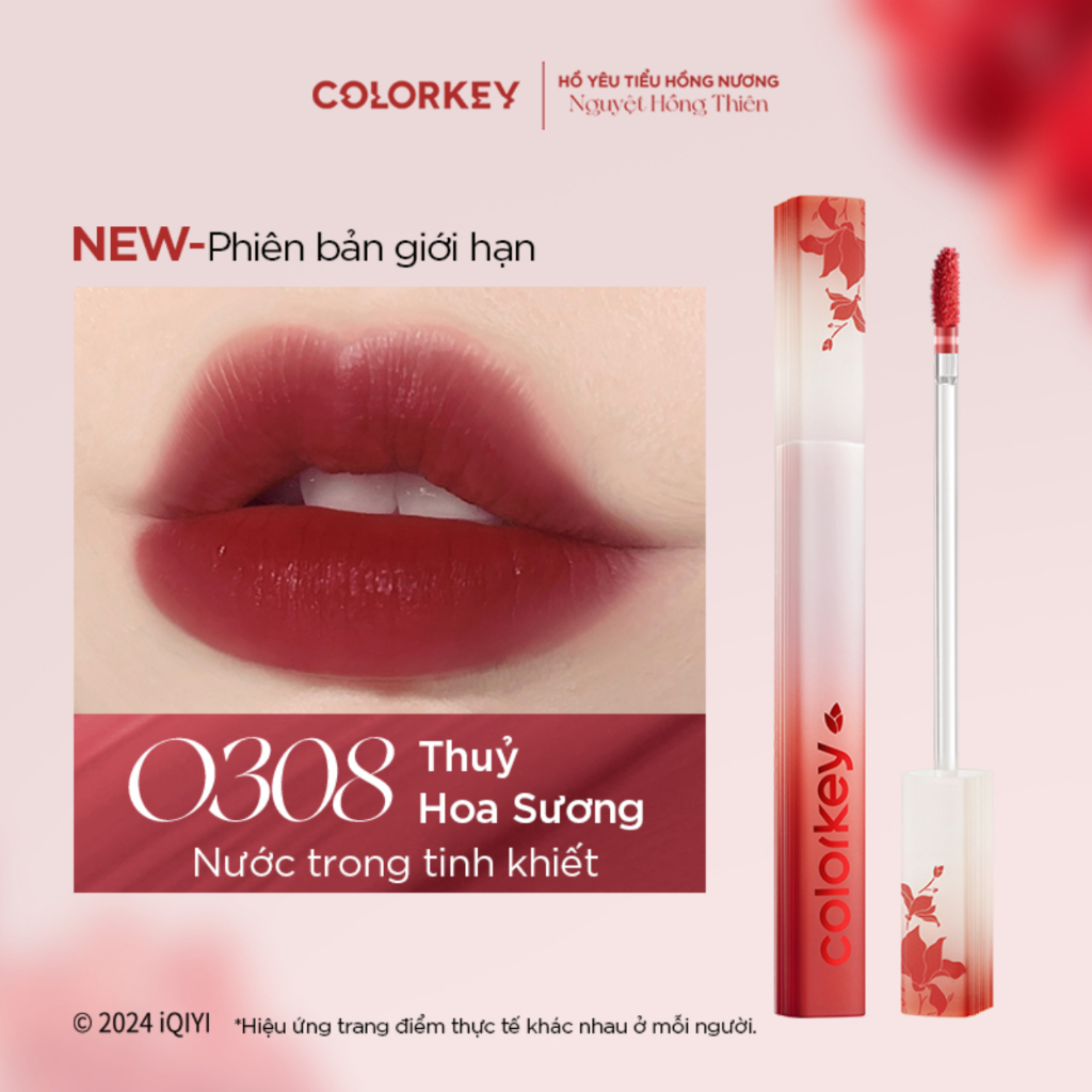 Son colorkey watery tint không dính cốc Siêu mịn Môi | Shopee Việt Nam