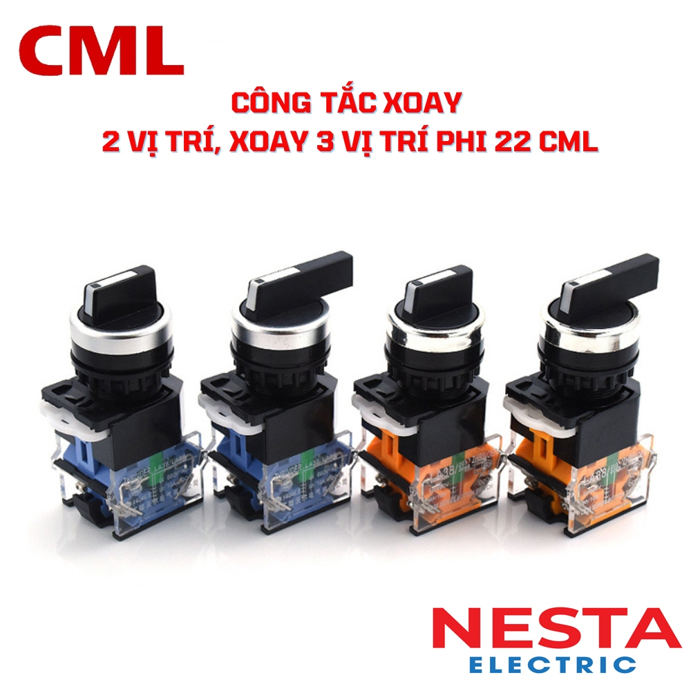 Công Tắc Xoay 2 Vị Trí, Xoay 3 Vị Trí Phi 22 CML | Shopee Việt Nam