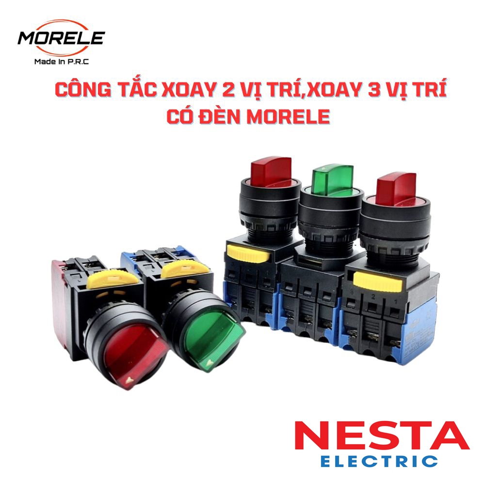 Công Tắc Xoay 2 Vị Trí, Xoay 3 Vị Trí Có Đèn MORELE | Shopee Việt Nam