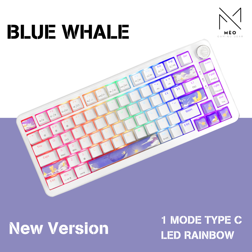 Bàn phím cơ không dây Basic AK82 - núm xoay kim loại - Red Switch ...