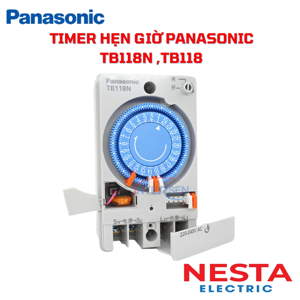 Rơ Le Thời Gian Thực - Đồng Hồ Hẹn Giờ - Timer Hẹn Giờ Panasonic TB118N ...