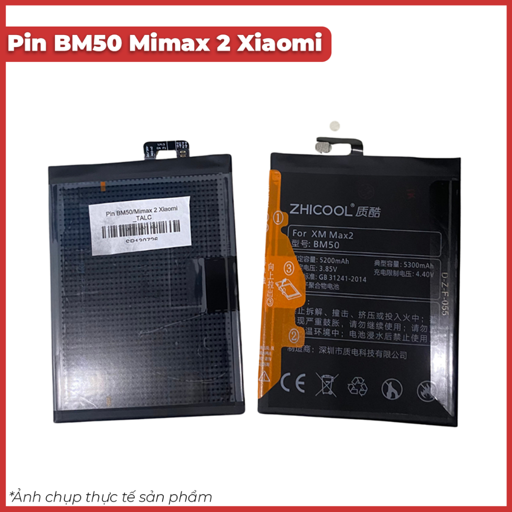 Pin BM50 Mimax 2 Xiaomi mới, dung lượng cao | Shopee Việt Nam