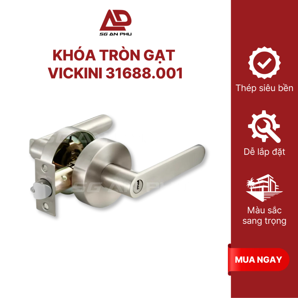 Khóa tròn gạt Vickini 31688.001 | NPP SG An Phú | Shopee Việt Nam
