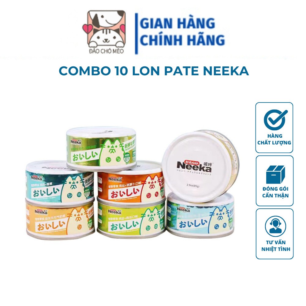 Combo 10 Hộp Pate NEEKA Hộp Súp Thịt Dành Cho Mèo Siêu Ngon - Đảo Chó ...