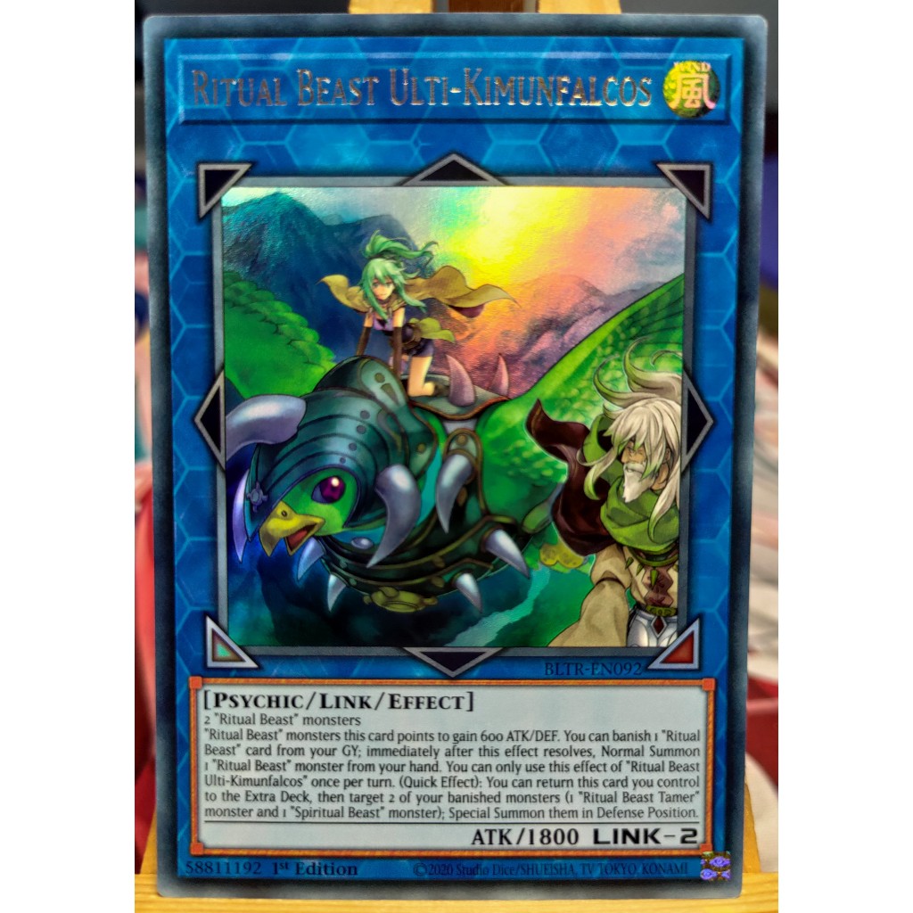 [KW2 Yugioh] [EN-UK] Thẻ bài Ritual Beast Ulti-Kimunfalcos - BLTR-EN092 - Ultra Rare 1st Edition ...