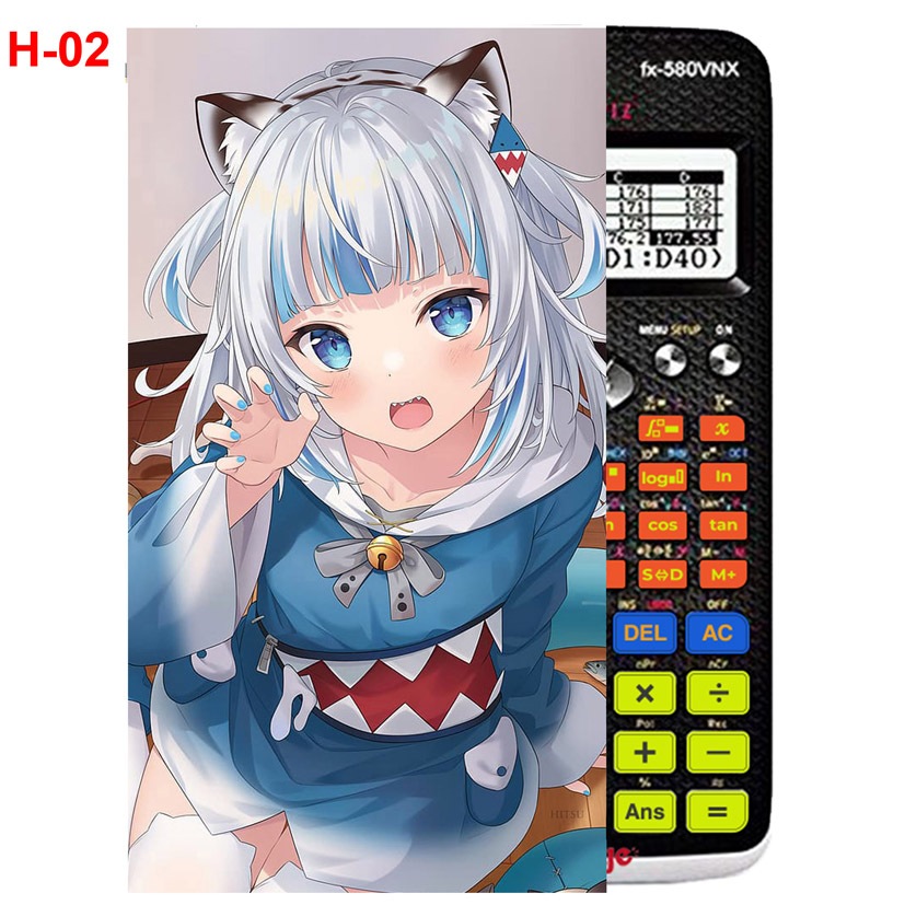 Decal Máy tính CASIO fx570 , fx580...Gawr Gura (nhiều mẫu ) | Shopee ...