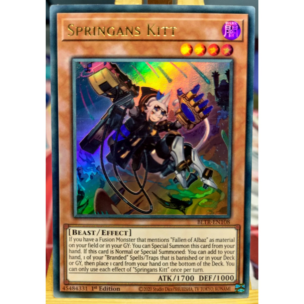 [KW2 Yugioh] [EN-UK] [Waifu] Thẻ bài Springans Kitt - BLTR-EN108 ...