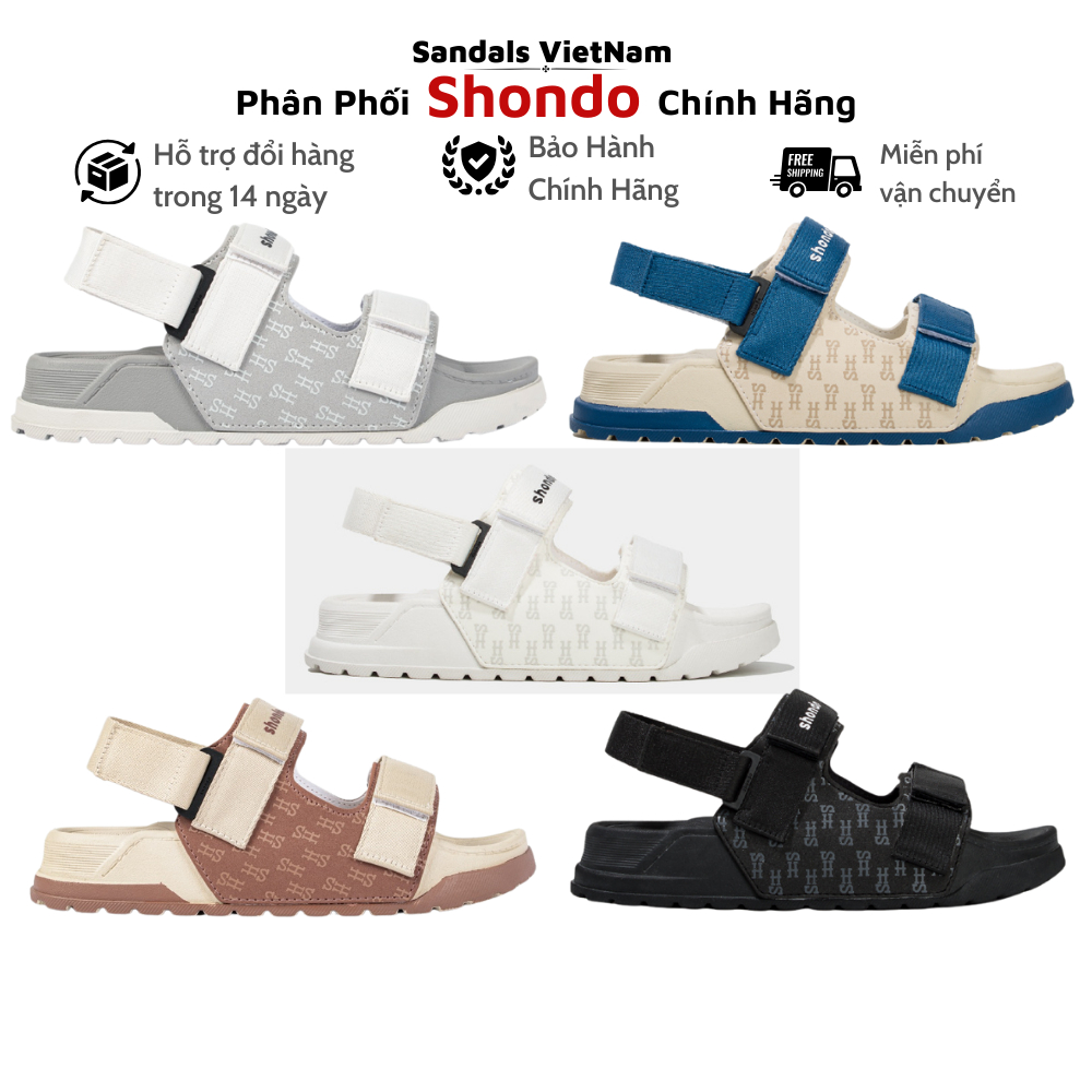 Giày Shondo Sandal Nam Nữ Shondo Êm Chân, Bền Platy 2 đế bằng cao 4.5 5 ...