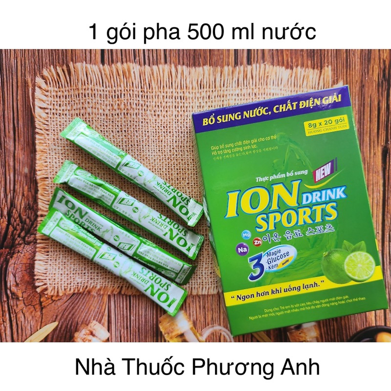 Gói Pha Bù Nước điện giải ION SPORT DRINK 1 gói pha 500 ml ( Hộp 20 gói ...