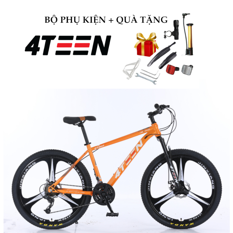 [Bản Nâng Cấp 2024] Xe Đạp Địa Hình 4TEEN Khung Thép GT360 Chịu Tải Trọng Đến 150kg Size 26inch ...