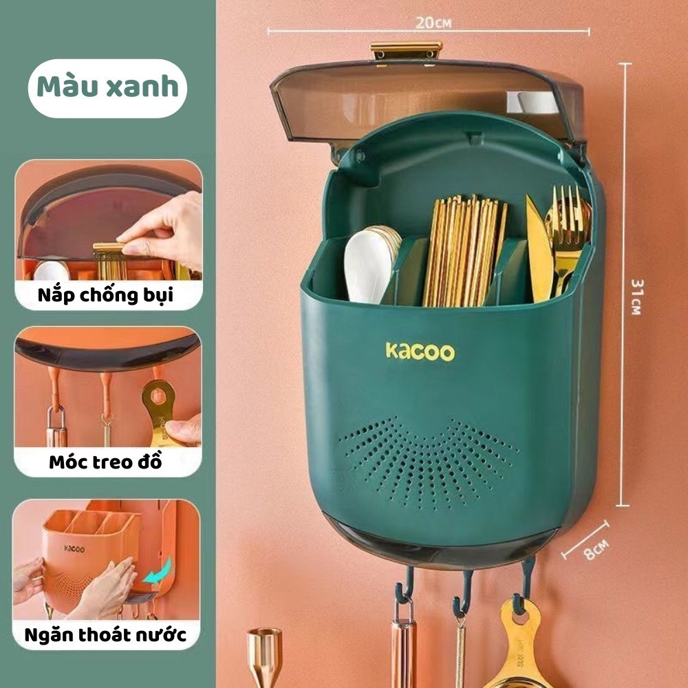 TT388 HỘP ĐỰNG ĐŨA TREO TƯỜNG THÔNG MINH KACOCO, THOÁNG KHÍ, CHỐNG MỐC ...