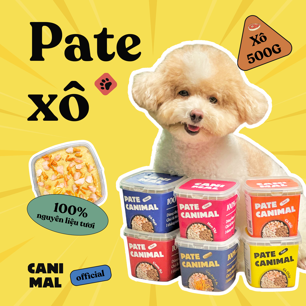 CANIMAL Pate Xô | Pate Tươi Đông Trùng Hạ Thảo, Gà, Heo, Cá, Bò | Thức ...