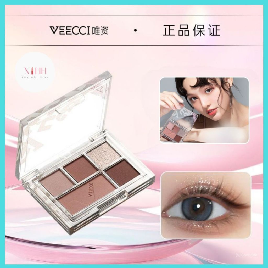 Bảng Mắt VEECCI 5 Ô Tone Lấp Lánh, Ấm Áp Eyshadow Palette Chính Hãng ...