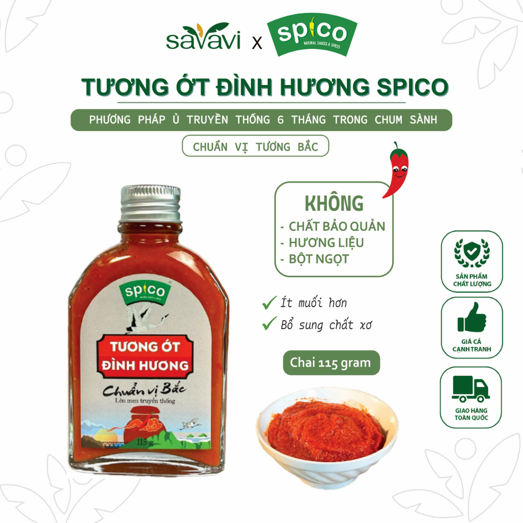 Tương Ớt Đình Hương SPICO chuẩn vị Bắc - Chai 115gr | Shopee Việt Nam