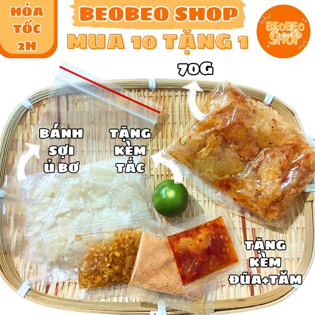 Bánh Tráng Ớt Rim Mật Ong [SET 10 BỊCH 70G] - Dẻo, Mềm, Cay - Mua 10 ...