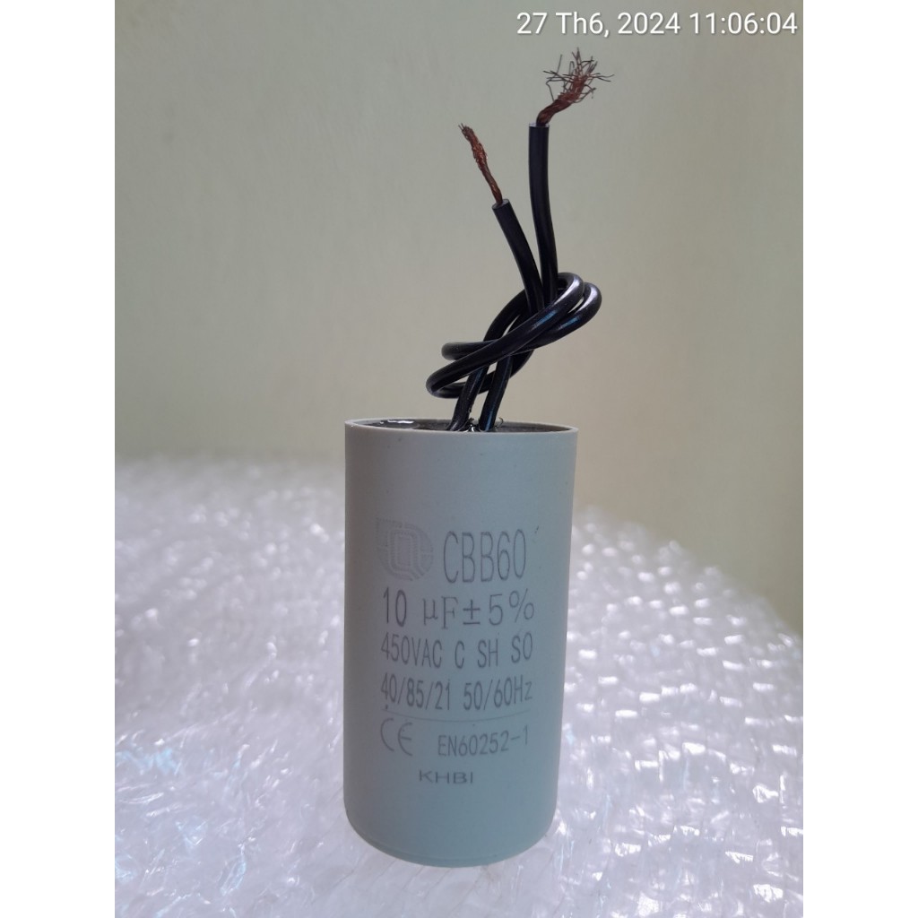 Tụ điện 10 UF-450VAC tụ động cơ điện tụ máy bơm nước | Shopee Việt Nam