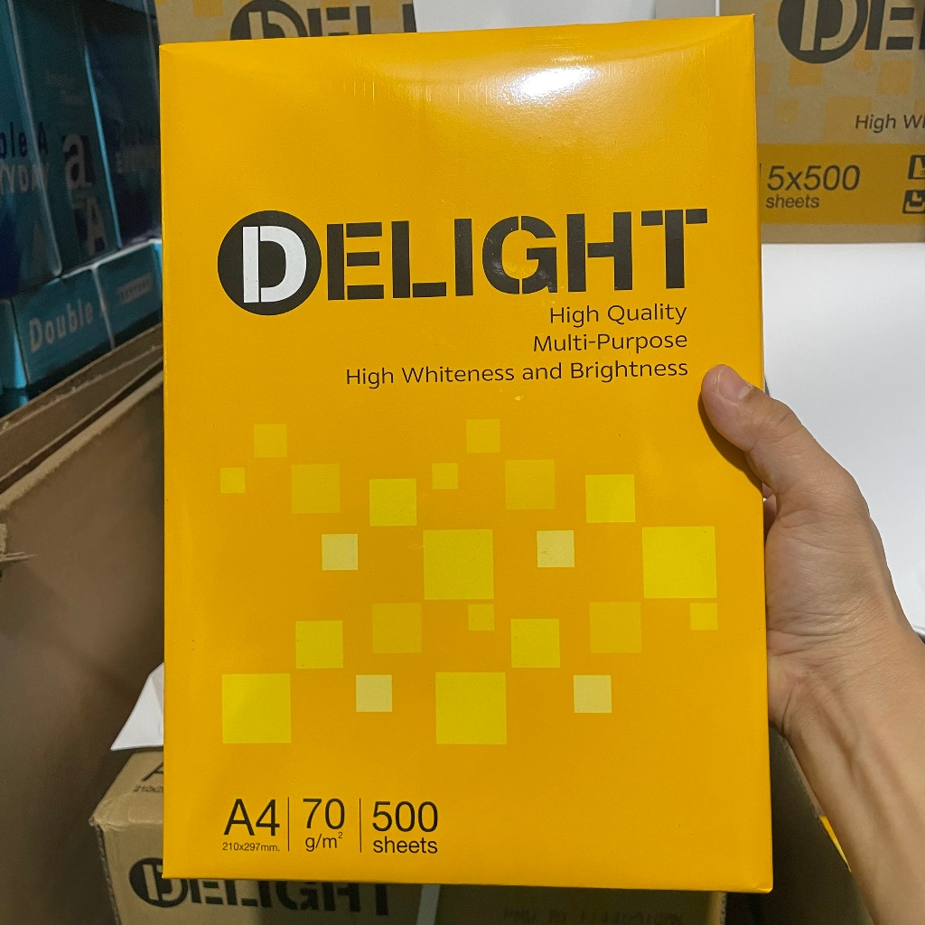 (1 Ream) Giấy In Delight A4 Định Lượng 70 gsm | Shopee Việt Nam
