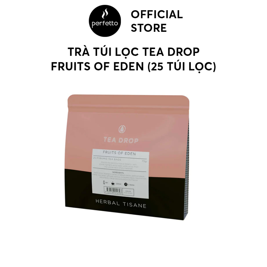 Trà trái cây vườn địa đàng Tea Drop Fruits of Eden (25 túi lọc ...
