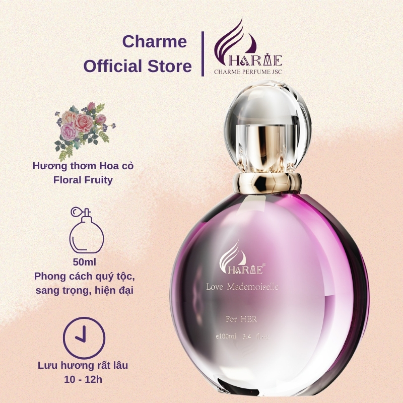 Nước hoa nữ Charme Love Mademoiselle 100ml sang trọng quyến rũ | Shopee Việt Nam