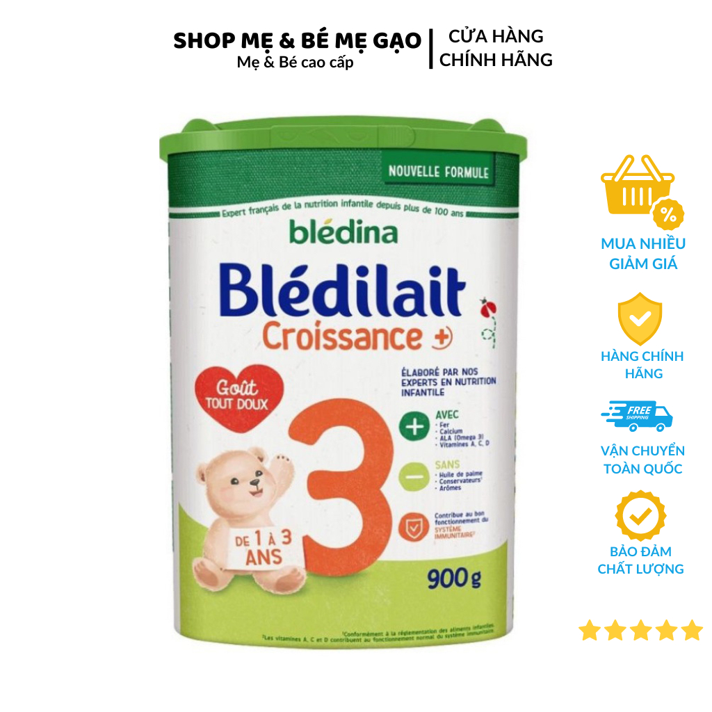 Sữa Bột Bledina Bledilait Croissance Pháp Số 3 Loại 900gam | Shopee ...