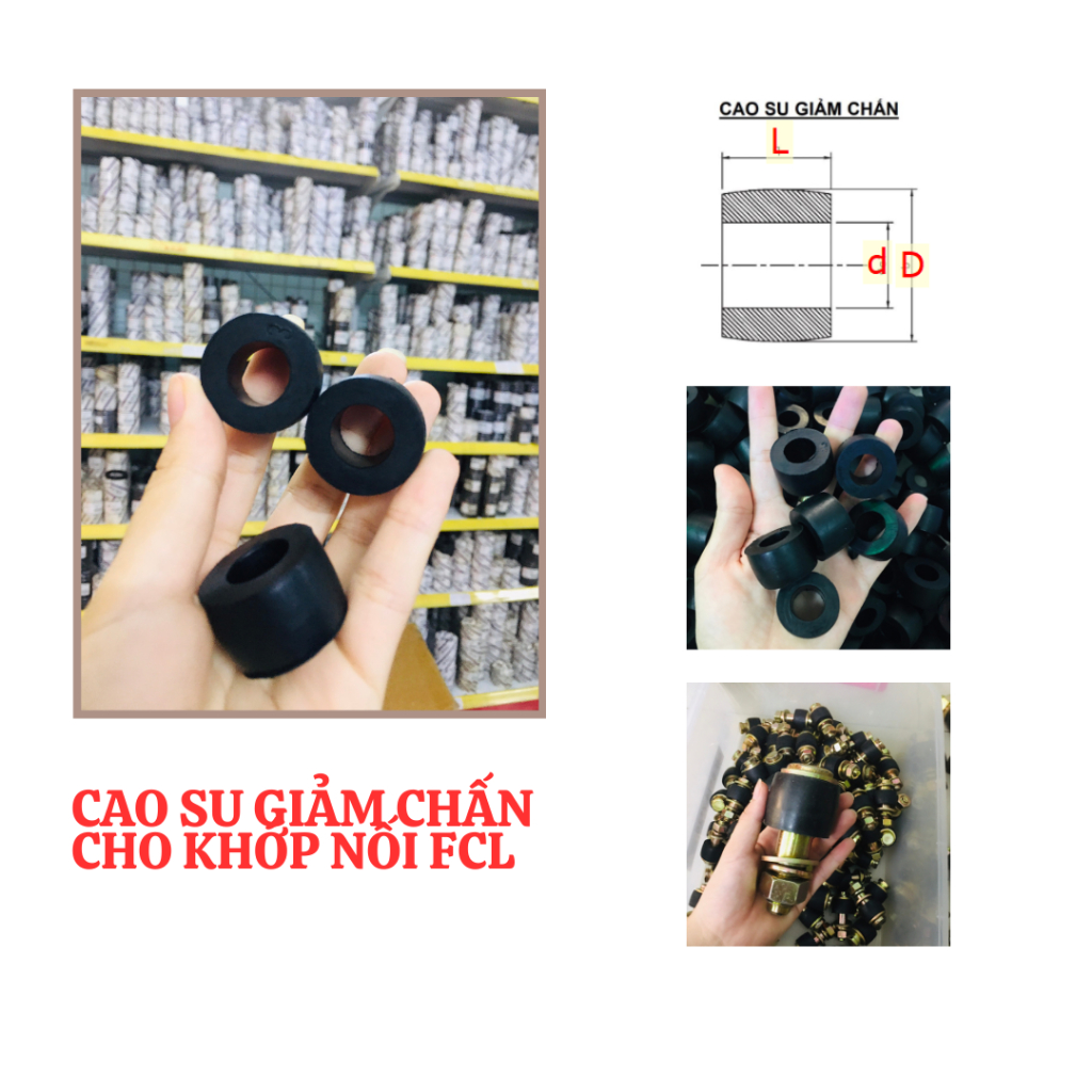 Cao su giảm chấn FCL 5; CAO SU F5 dùng cho KHỚP NỐI FCL 250 khớp nối ...