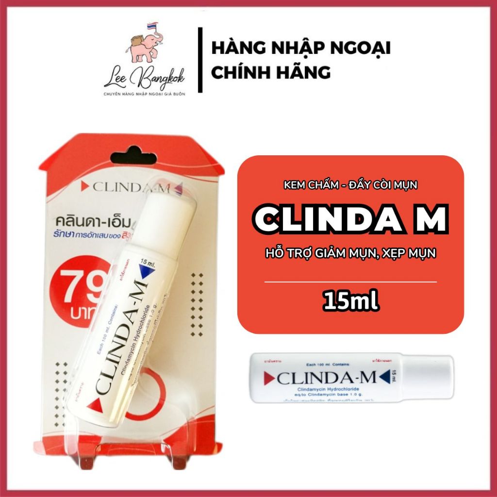 [Chuẩn Thái] Kem Chấm Mụn, Đẩy Còi Mụn Clinda-m 79 Mới Tinh Chất, Serum ...