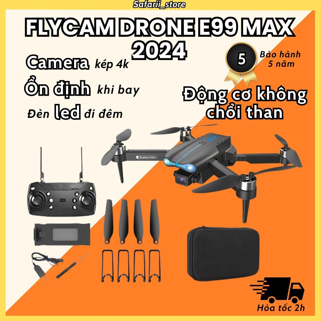 Máy bay flycam E99 Pro Max, máy bay điều khiển từ xa, động cơ không ...