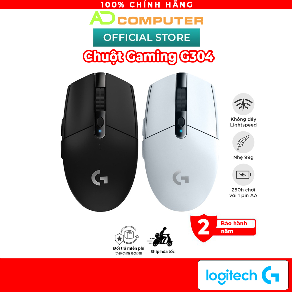 Chuột game không dây Lightspeed Logitech G304 - Cảm biến Hero, 12k DPI ...
