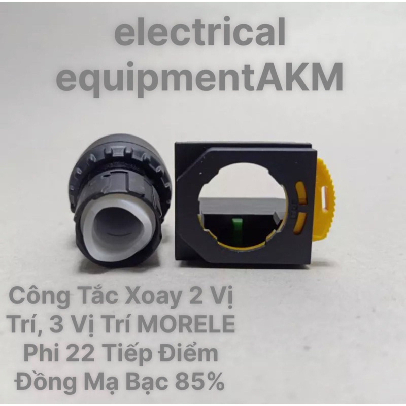 Công Tắc Xoay 2 Vị Trí,Chuyển Mạch 2 Vị Trí Cao Cấp Phi 22 MORELE Tiếp Điểm Đồng Mạ Bạc 85% ...
