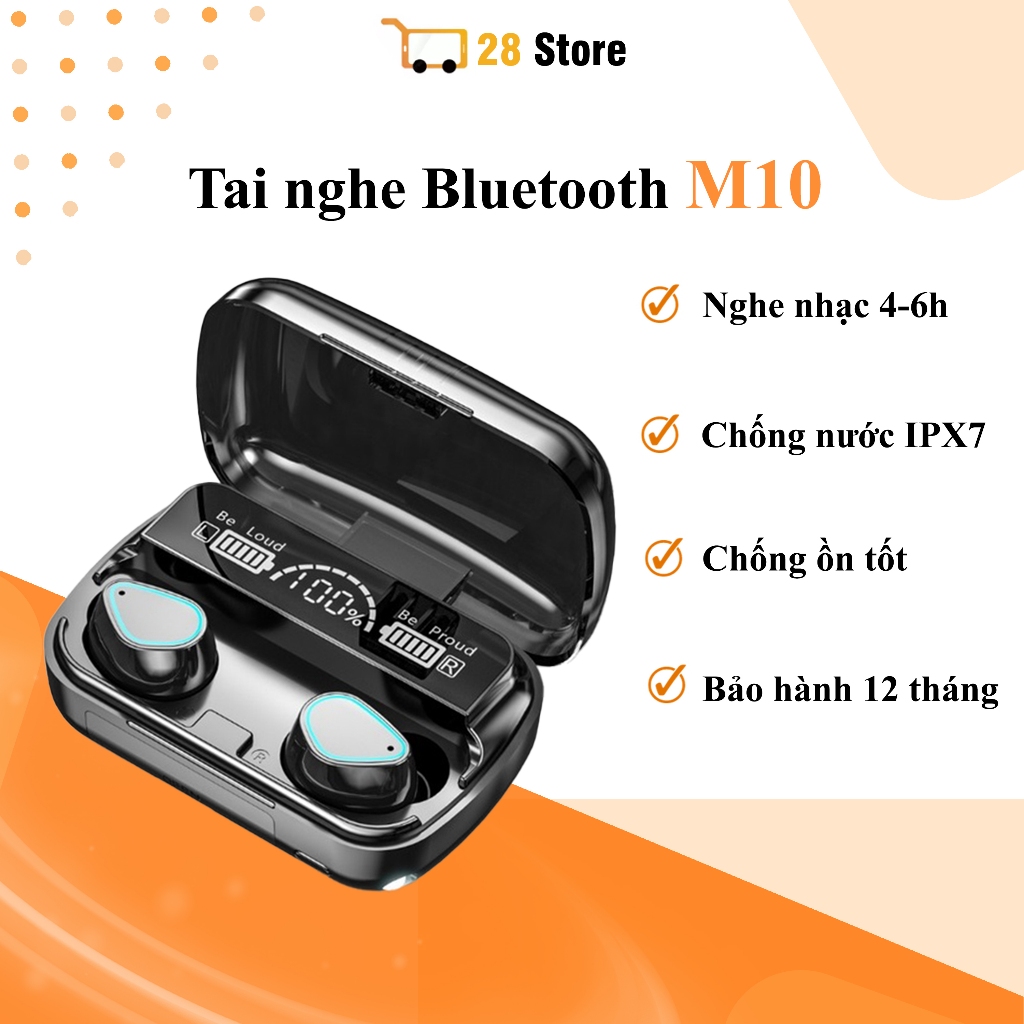 Tai nghe Bluetooth M10 V5.1 | Shopee Việt Nam