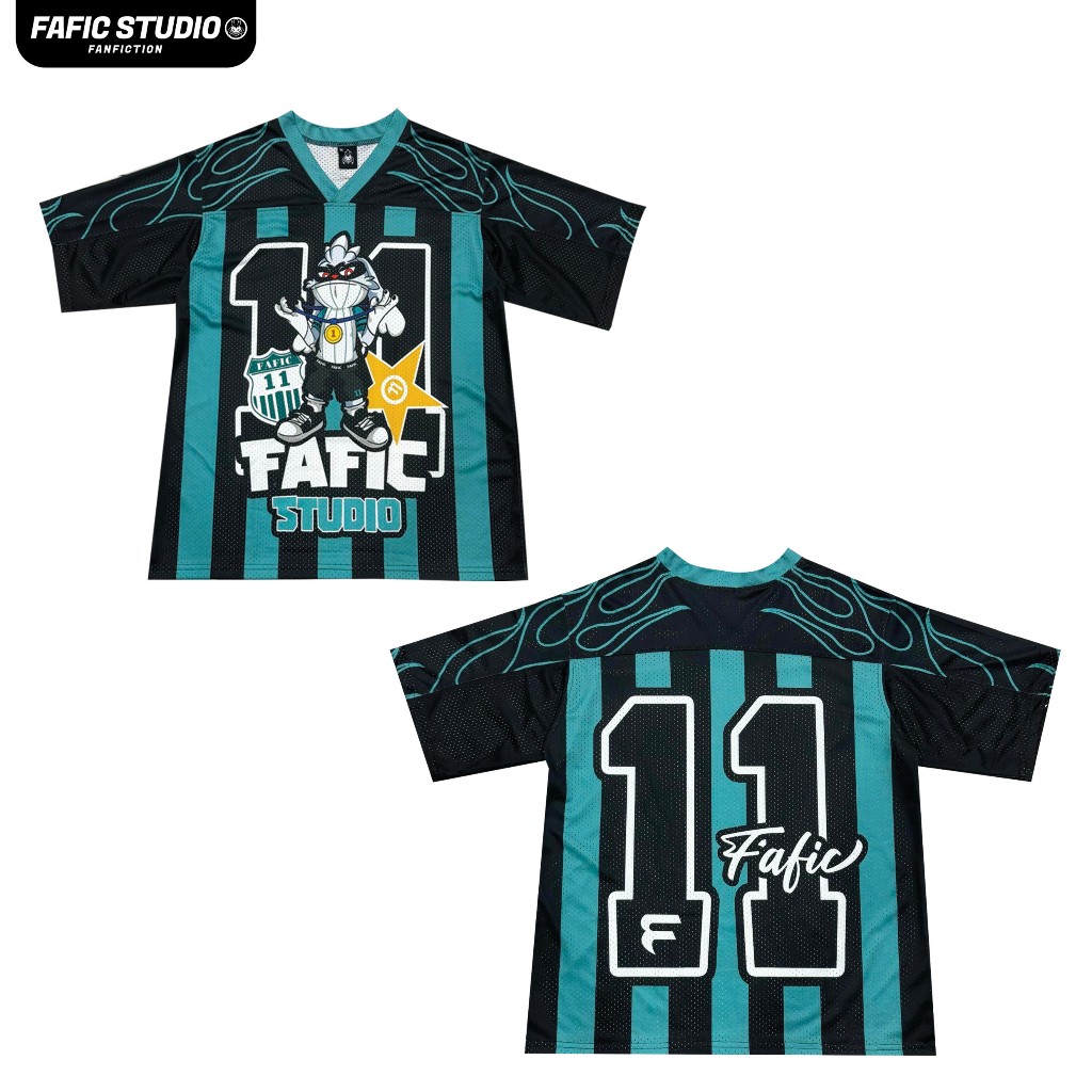 Áo thun FAFIC mascot Jersey Ngắn Tay 11 Jersey vải mè lưới xịn mặc ...