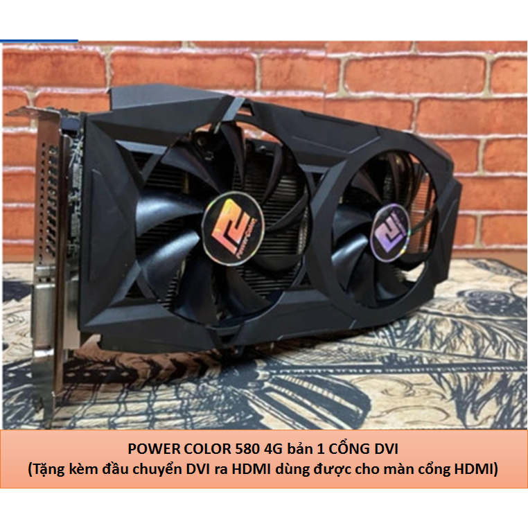 Card Màn Hình VGA PowerColor RX 580 8G | Shopee Việt Nam