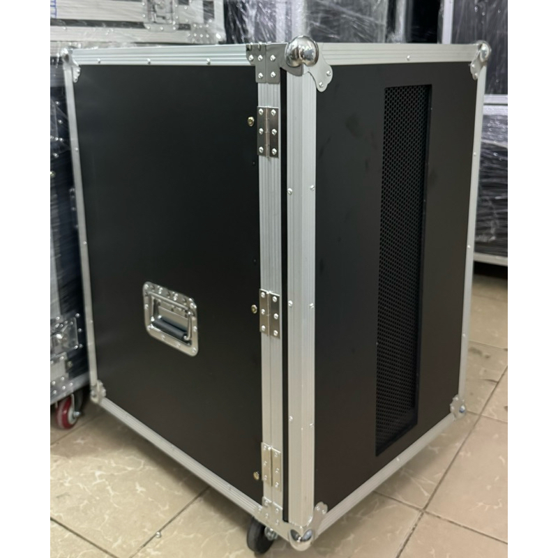 Tủ rack âm thanh 16u gỗ có lưới quạt tản nhiệt, thoáng mát thiết bị ...