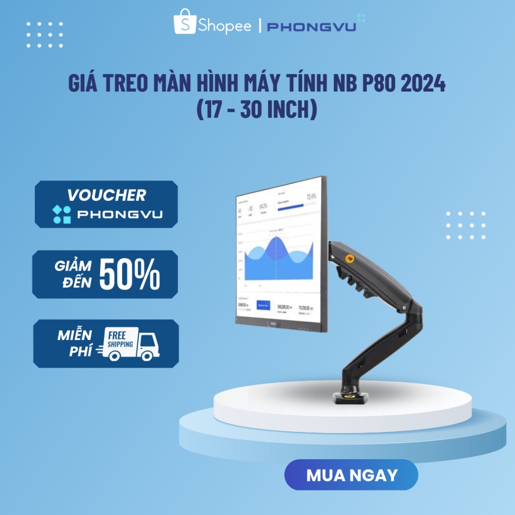 Giá Treo Màn Hình Máy Tính NB F80 P80 2024 (17 - 30 inch) - Monitor Arm ...