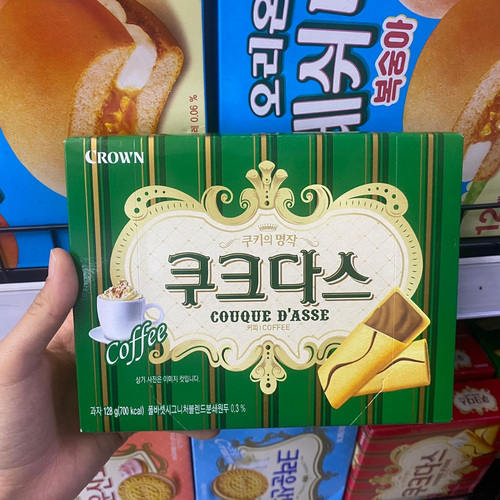 Bánh Quy Couque Dasse Vị Cà Phê Crown Hàn Quốc Hộp 128G /쿠크다스(커피 ...
