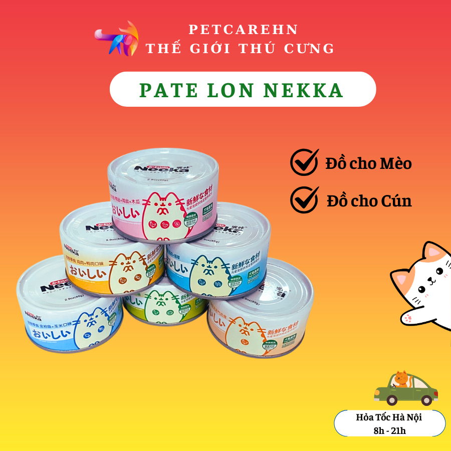 Pate Lon Nekka 85g cho chó mèo mọi lứa tuổi pate cho mèo Petcare | Shopee Việt Nam