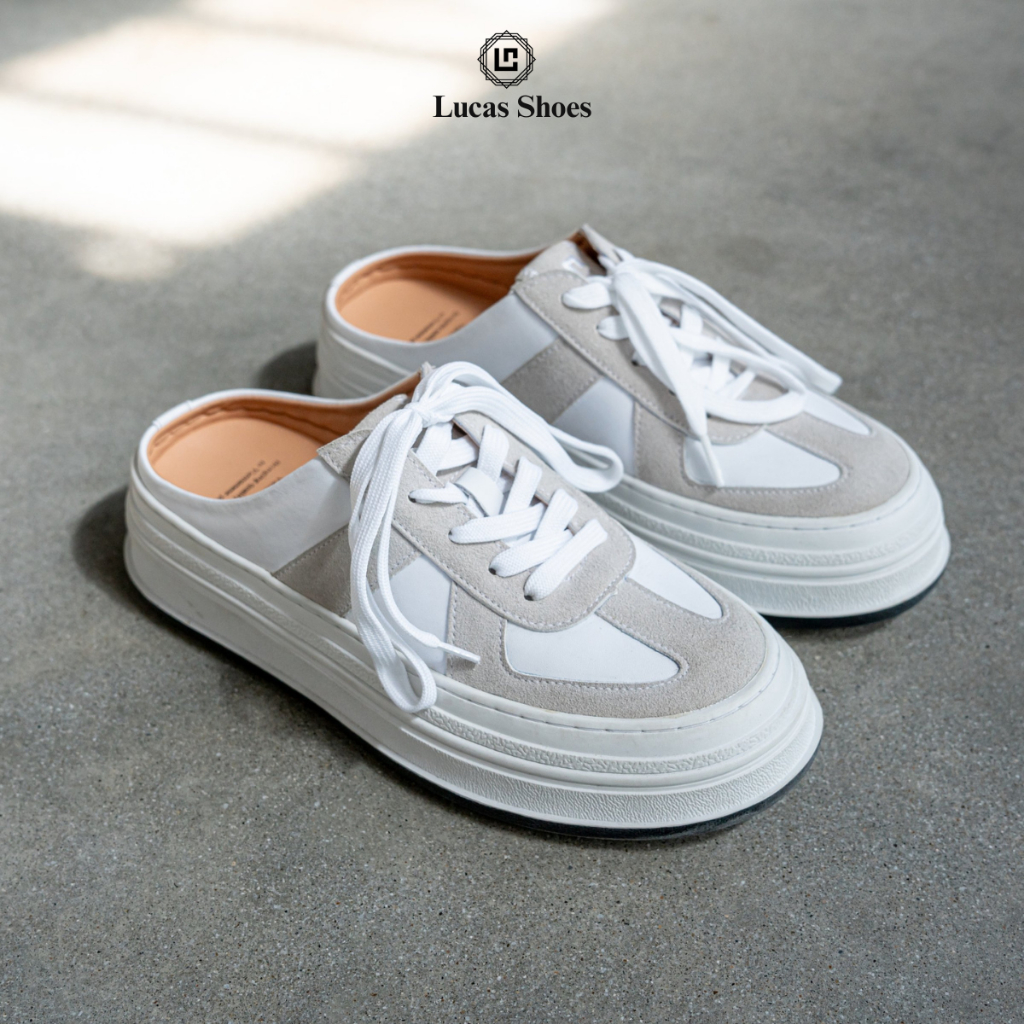 Giày Sục Nam Nữ Gat Slip On Lucas, Chất Liệu Da Bò, Tăng Chiều Cao 4 ...