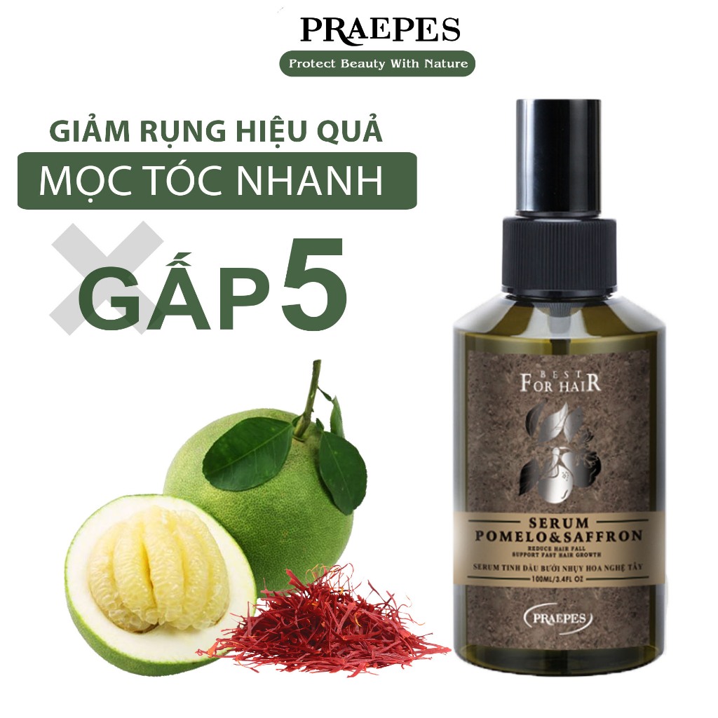 Xịt bưởi Praepes mọc tóc nhanh giảm rụng kích mọc tóc phục hồi lâu bết ...