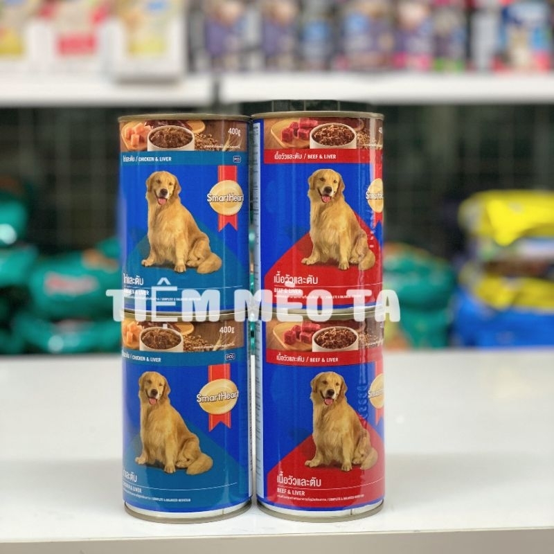 [Hoả tốc ] Pate smartheart lon 400g đủ vị cho chó | Shopee Việt Nam