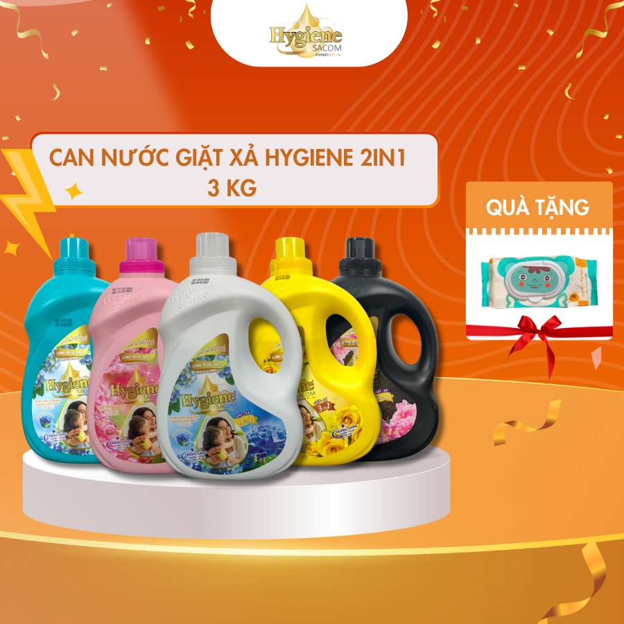 CAN NƯỚC GIẶT XẢ HYGIENE 2IN1 3 KG | Shopee Việt Nam