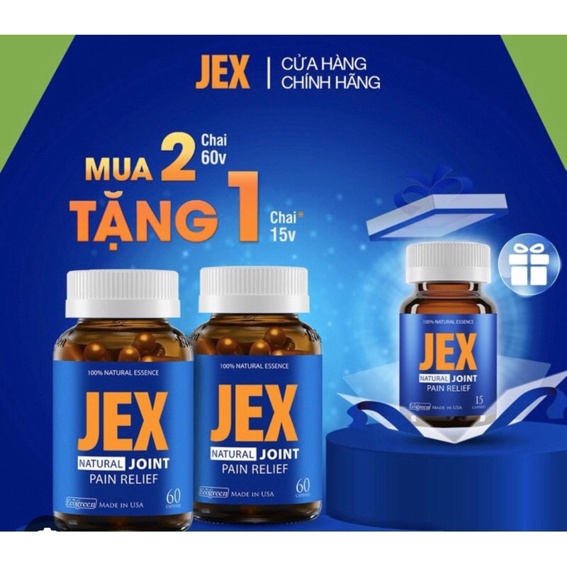 Viên uống Jex Ecogreen hỗ trợ giảm đau trong thoái hoá khớp, viêm khớp (60 viên) | Shopee Việt Nam