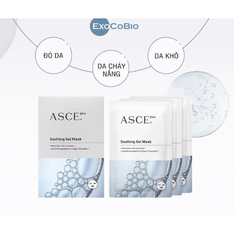 [ CÔNG TY] 1 HÔP- Mask ASCE plus Soothing Gel mặt nạ siêu phục hồi, làm ...