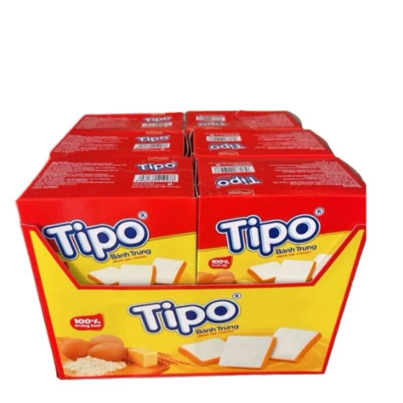 [Thùng 48 hộp] Bánh trứng sữa Tipo lễ 39g | Shopee Việt Nam
