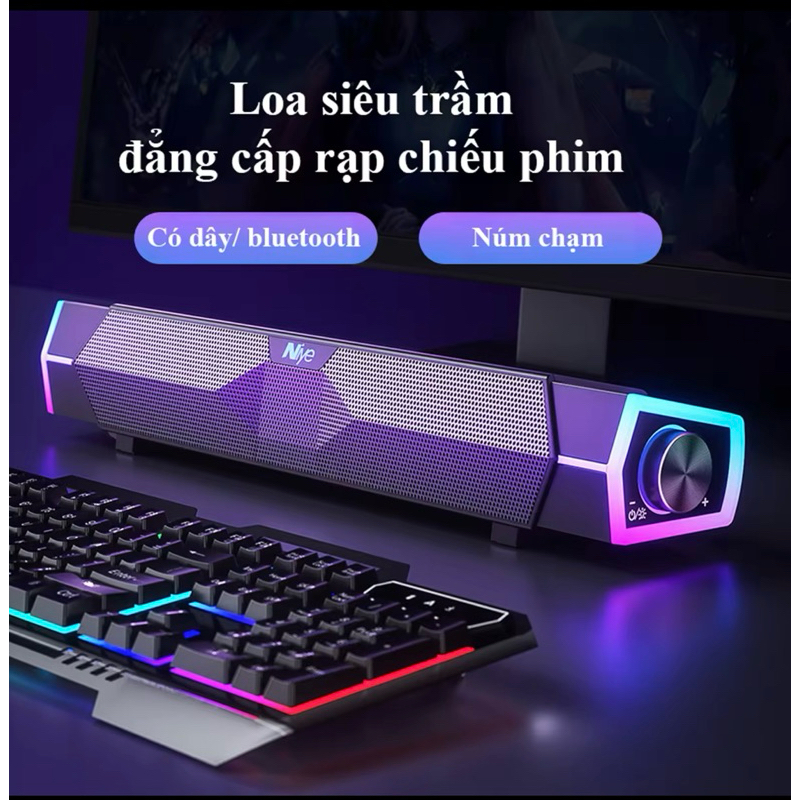 Loa Thanh Soundbar Bluetooth Đèn Led RGB Niye V18 chính hãng | Shopee ...