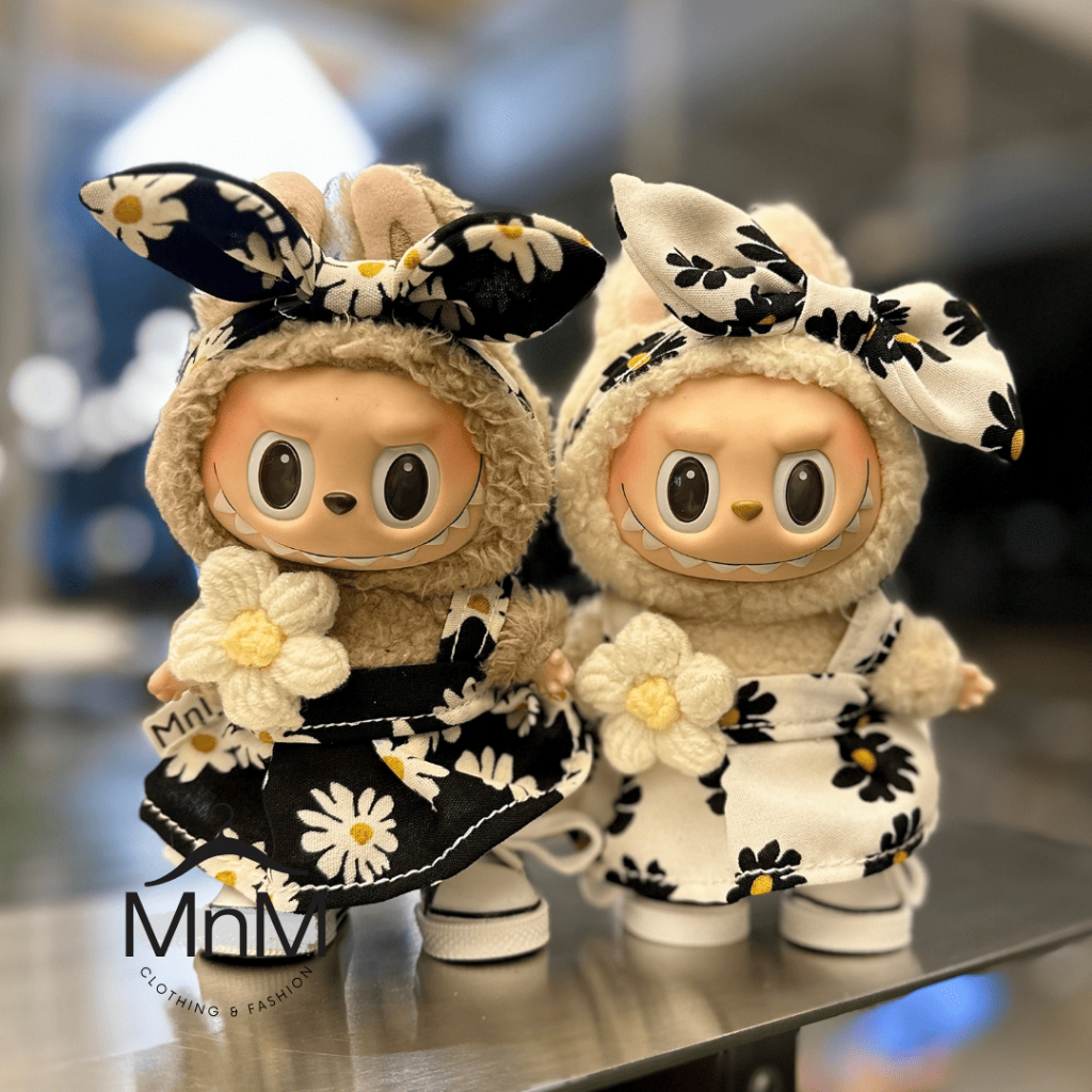 [Hỏa tốc HCM] - Set đồ Labubu MnM Đầm và Băng đô cài tóc nơ hoa cúc ...