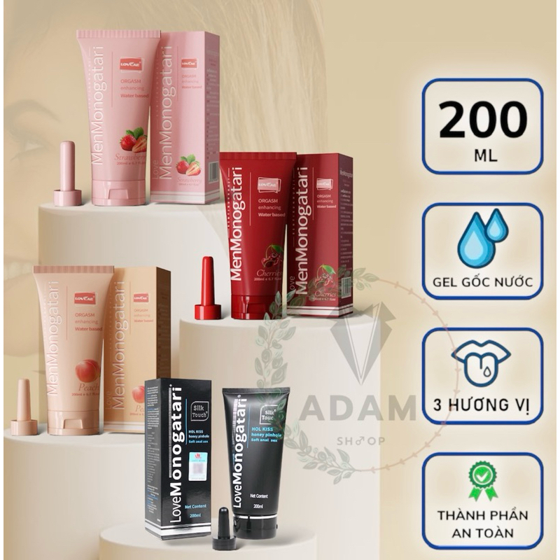 Gel Bôi Trơn Love Monogatari 200ml Gel Gốc Nước Trong Suốt Kèm Vòi Bơm ...