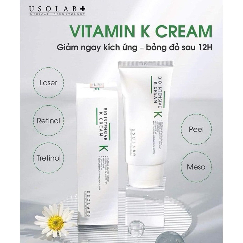 (Chiết)USOLAB Kem Dưỡng Vitamin K Bio Intensive K Cream Phục hồi Dịu Da ...
