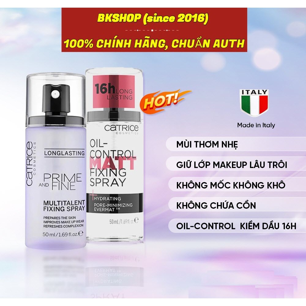 [CATRICE] Xịt Khoáng Khóa Nền CATRICE Prime And Fine Multitalent / Oil ...