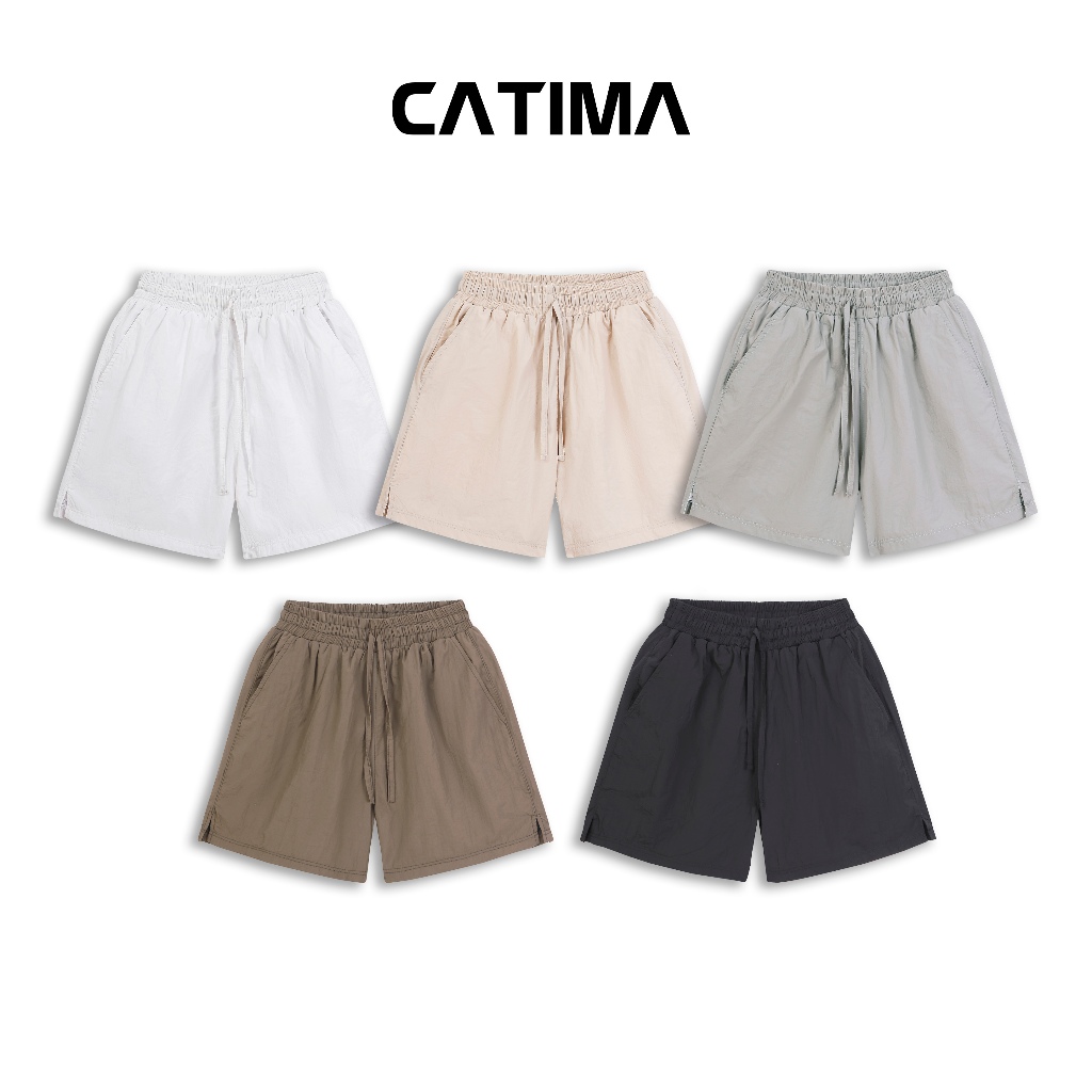 Quần Short CATIMA QS16 Wrinkle Wind 2 lớp - Cạp chun có dây rút - Co ...