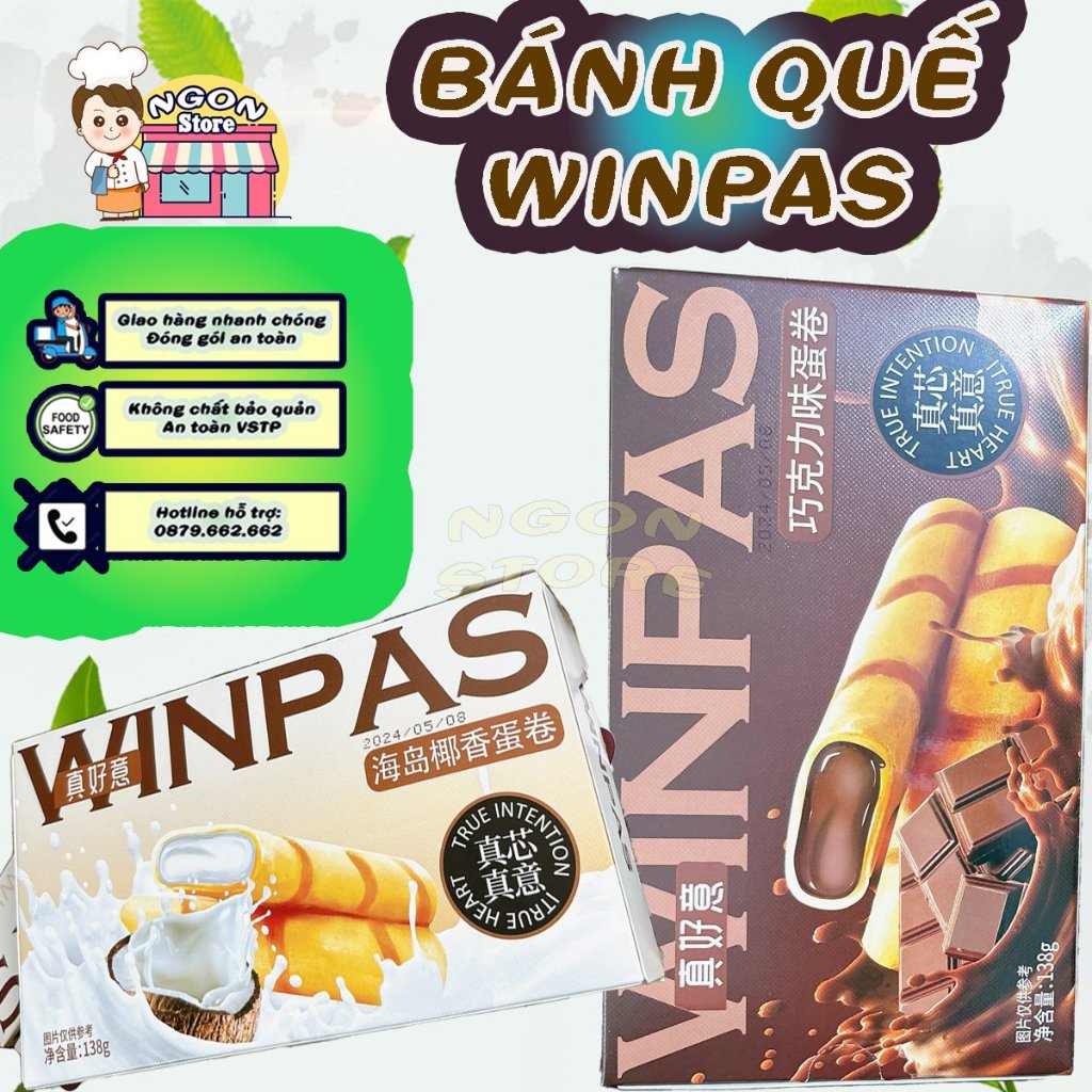 Bánh Quế cuộn Winpas của Ngon Store, nhiều vị, Siêu ngon Siêu cuốn ...